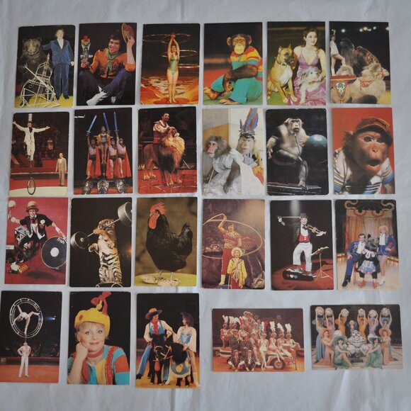 Other | Lot Of 23 Collectible Ussr Pocket Calendars Soviet Circus 8s ...